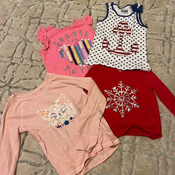 Various | Shirts & Tops | 4 Various Little Girls Shirts | Poshmark